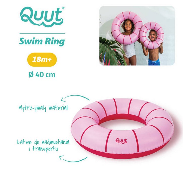 Swim Rings Small Cherry Red (40Cm) Quut | Peekaboo